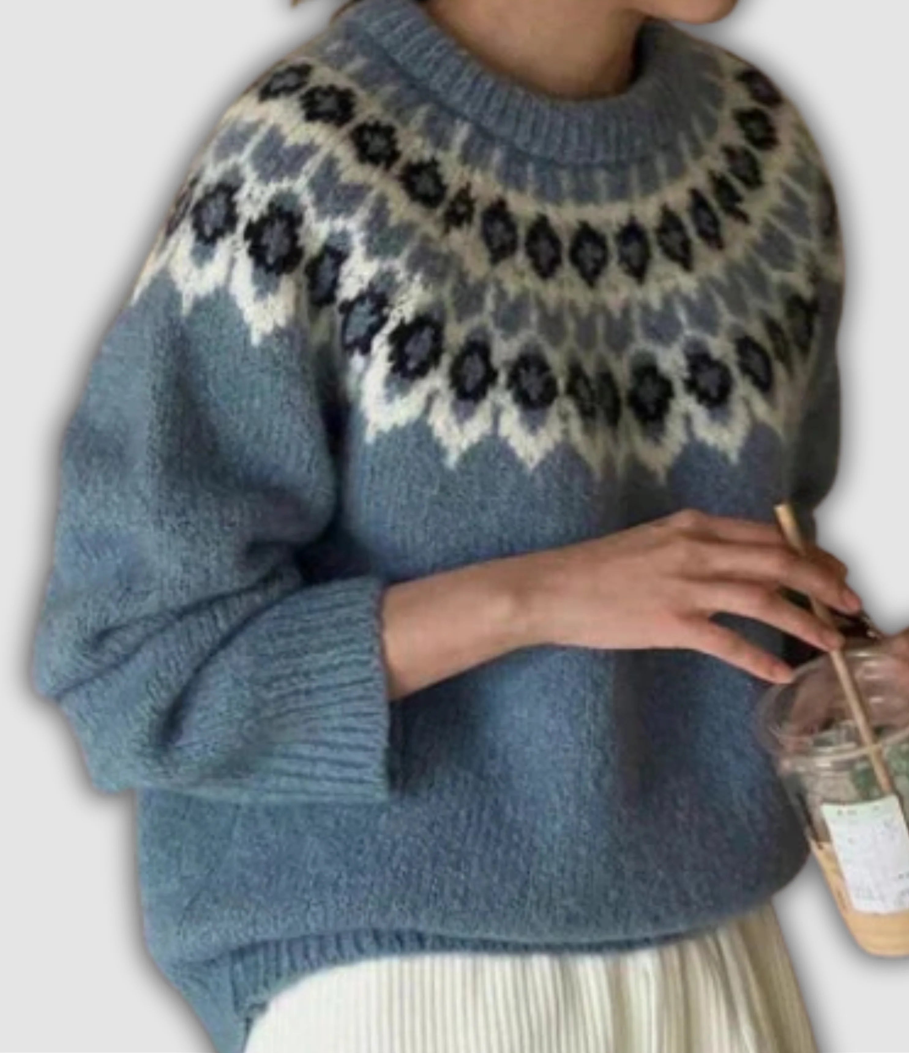 THE CORALIE JACQUARD | RETRO SWEATER – Clara & Hayes